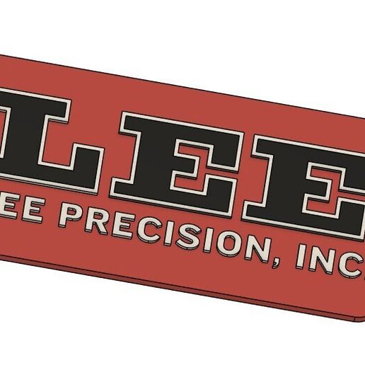 STL file Lee Precision Logo - 3 Color 🎨 ・Template to download and 3D ...