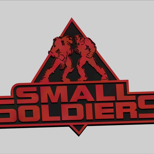 🤏 Small Soldiers Logo (1998)・Archivo STL para Impresión 3D・Cults
