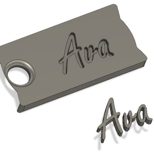 🍔 Custom Stanley Name Plate "Ava/Jada" All sizes・ 3MF File for 3D ...