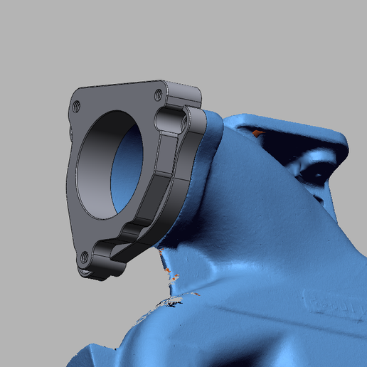 👽 Intake Manifold Flange 1 9TDI 3D print model・ STL File for ・Cults