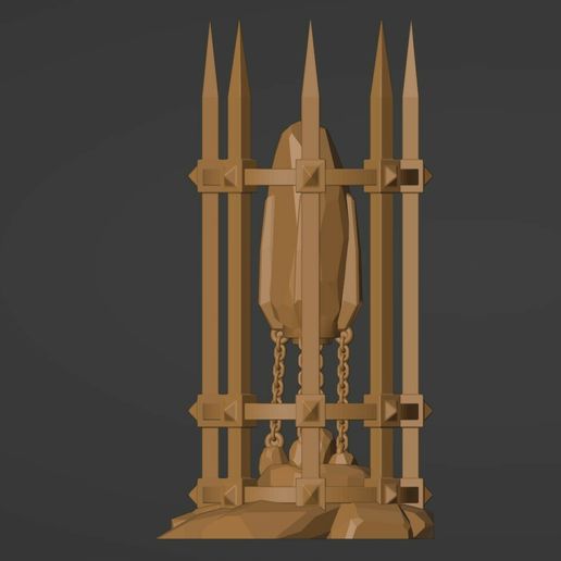 ⛩️ Spikey shrine・Free STL File for ・Cults