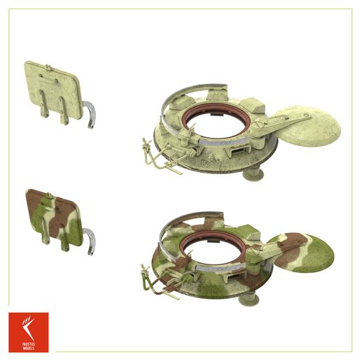 🐅 TIGER I AUSF.E LATE TURRET HATCHES 3D PRINT SET 1/35 1/16・ STL File ...