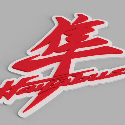 🖼️ Suzuki Hayabusa Logo Picture Wall・Free STL File for ・Cults