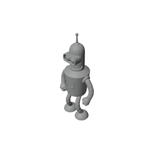 🤖 Bender from Futurama – STL + GLB – 3D Printable Robot Character Model ...