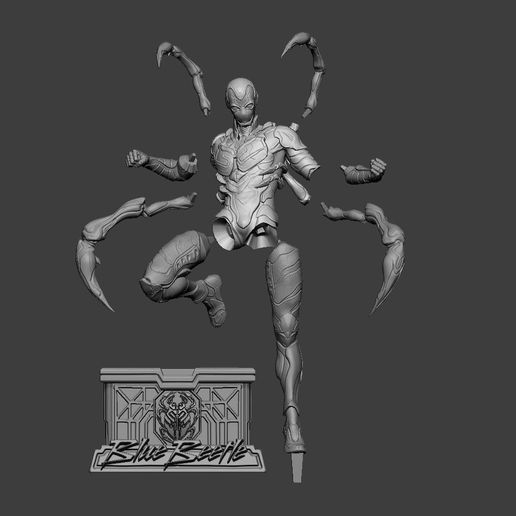 🪲 Blue Beetle・ 3D File for 3D printing・Cults