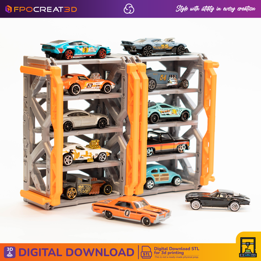 🚗 STACKABLE CAR ORGANIZER CAR STORAGE TOWER SCALE CAR DISPLAY CAR ...