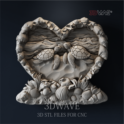 📁 Tortues 3d fichier stl pour CNC・Fichier STL pour Usinage CNC - Découpe laser・Cults