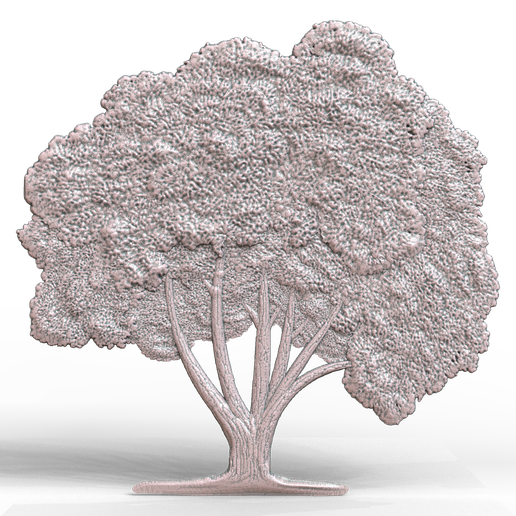 Fichier 3D 3D Model STL File for CNC Router Laser & 3D Printer Tree 4 📁 ...