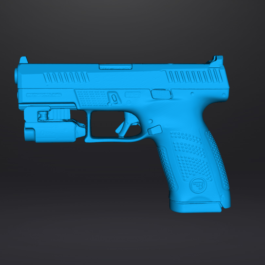 🩻 CZ P10 C Olight PL-2 Mini ceska zbrojovka Real size scan・ STL Datei ...