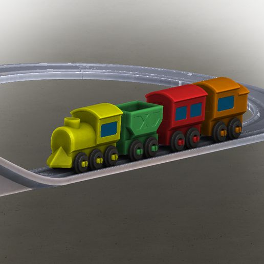 🚆 Complete train set・ STL File for 3D printing・Cults