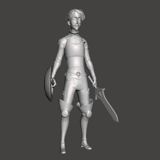 Archivo STL Escanor fight Indura 3D Model 🧸 ・Modelo de impresión 3D ...