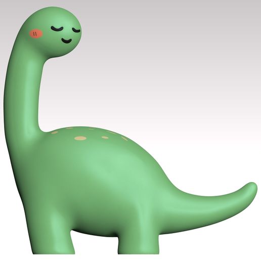 🦕 kawaii sauropod cute dinosaur・ STL File for 3D printing・Cults