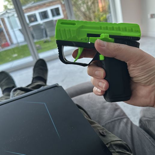 3D printed Block 26 - a "Fun & Tacticool" disc launcher!! • made with ...