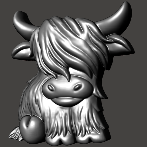🐄 3D Highland Cow Freshie STL Mold Housing・ STL File for 3D printing・Cults