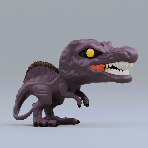STL file Spinosaurus funko pop from jurassic park 🦖 ・Model to download ...