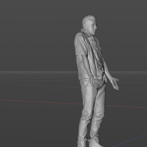 👦 1/64 3D digital model of a boy in shock and doubt・ STL File for 3D ...
