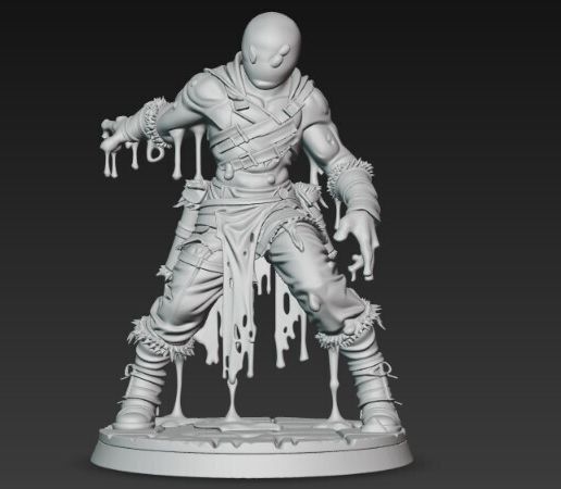 👹 Ooze slime Fighter F, Custom Fantasy / D&D Miniature・ STL File for 3D ...