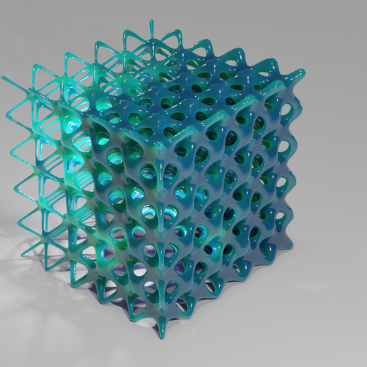 🎨 Contrast Lattice・ OBJ File for ・Cults