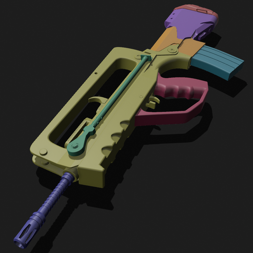 🔫 Famas G2 Rifle ( Prop-Gun ) 1/1 Scale・ STL File for 3D printing, CNC ...