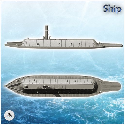 🇺🇸 CSS Virginia Merrimack 1862 ironclad warship (2) - USA America ACW ...