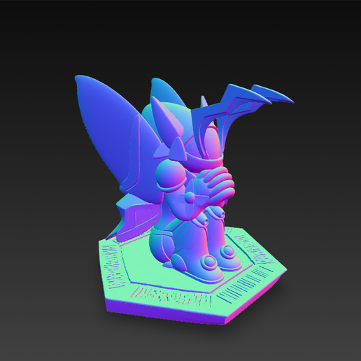 🐉 digispirit Fairimon kazemon・ STL File for 3D printing・Cults