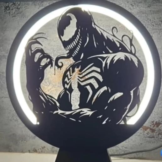💍 Ring lamp by sevro custom ring lamp front - Venom style・ 3MF File for ...