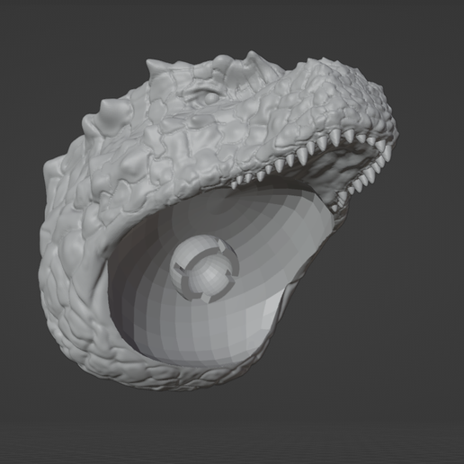 🐢 Custom Turtle Style Godzilla Movable Head・ STL File for 3D printing・Cults