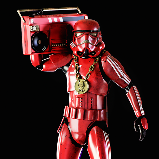 🫡 The Gangsta Stormtrooper - Stormtrooper hiphop dude - Gangster ...
