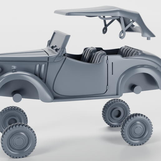 3D file Austin 8AP Military tourer (UK, WW2) 🪖 ・3D printable model to ...