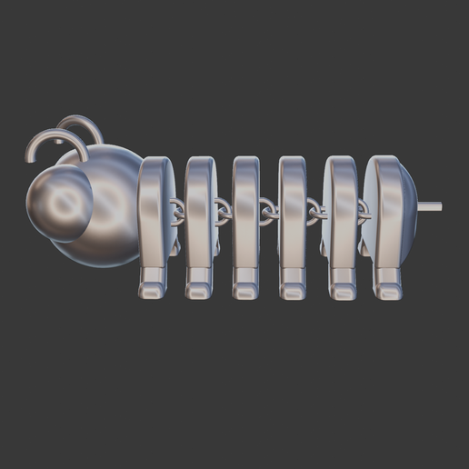STL file Flexible Caterpillar – Articulated 🐛 ・3D printable model to ...