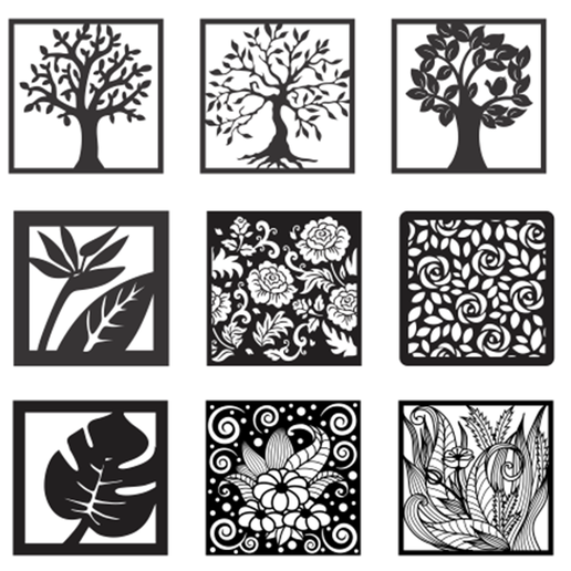 💐 Pack Vectores Corte Laser - Cnc - Impresion 3d - 210 Cuadros Deco ...