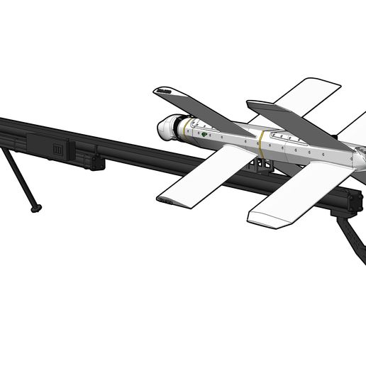 🇷🇺 Lancet 3 Drone and Catapult 1/35・ STL File for 3D printing・Cults