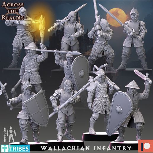 🏹 Wallachian Infantry・ 3D File for 3D printing・Cults
