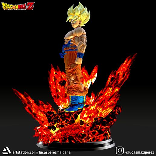 🐉 Goku In Namek・ STL File for 3D printing・Cults