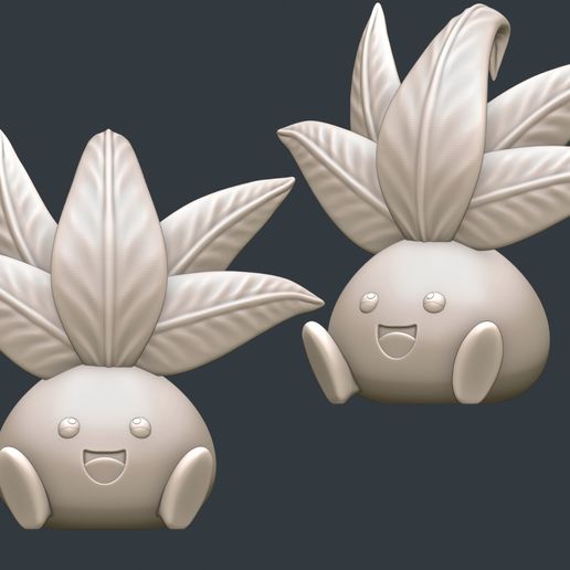 🐉 Oddish Pokemon Cute Plant model grass type character・ 3D File for 3D ...