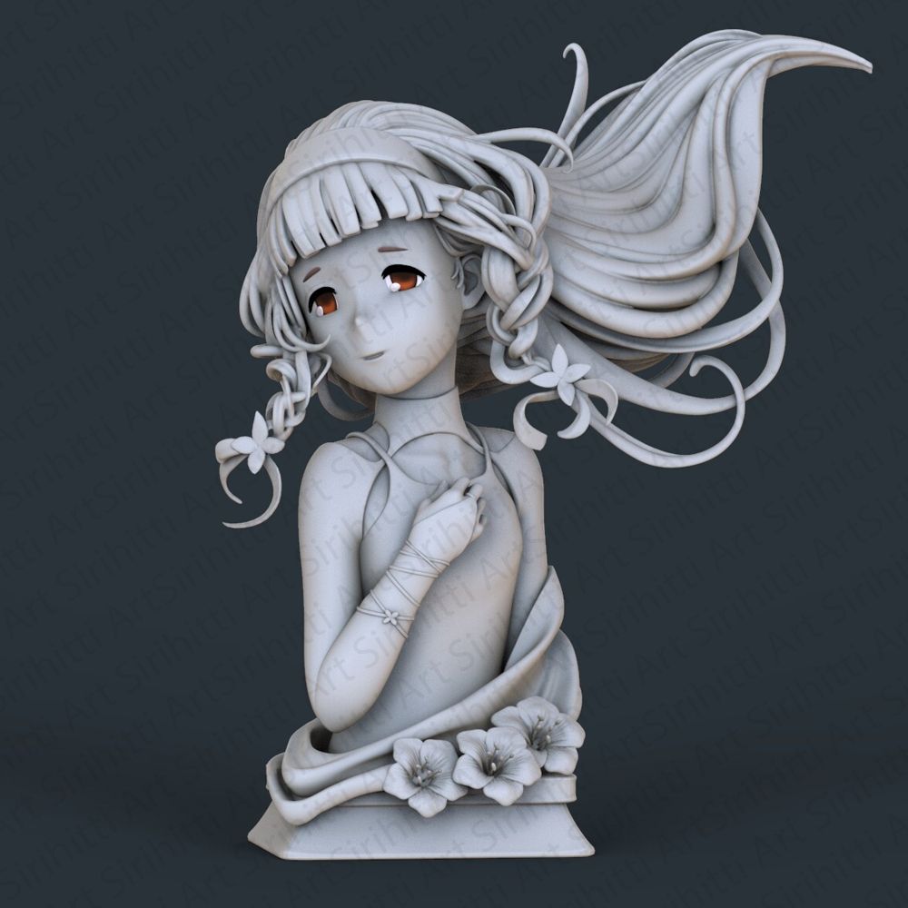 3D file Bust of Maquia・3D printer design to download・Cults