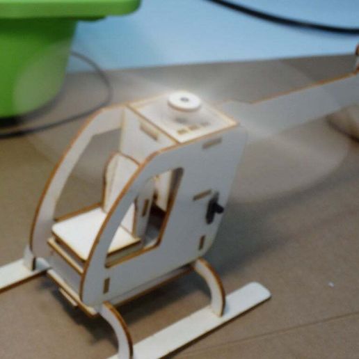 🚁 Simple helicopter with dynamo・ DXF File for CNC machining - Laser ...