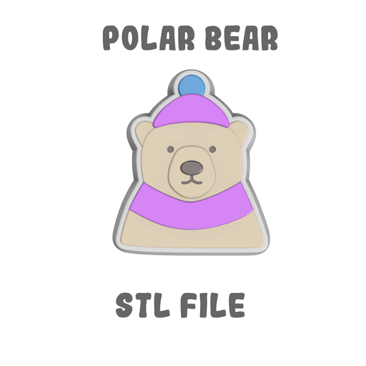 🐻 POLAR BEAR・ STL File for 3D printing・Cults