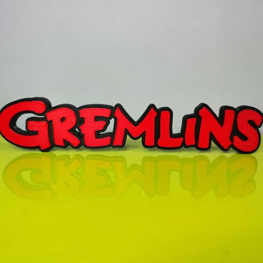 STL file Gremlins Logo 🎬 ・Template to download and 3D print・Cults