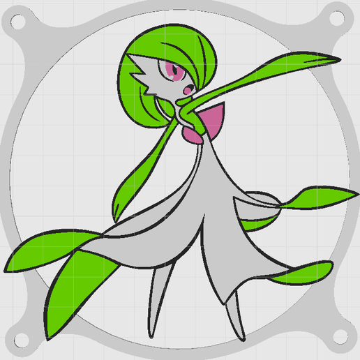 🐉 Gardevoir Pokémon 120mm Fan Cover Grill - Exclusive PC Design・Free ...