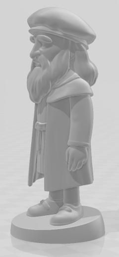 👾 Leonardo da Vinci・ STL File for 3D printing・Cults