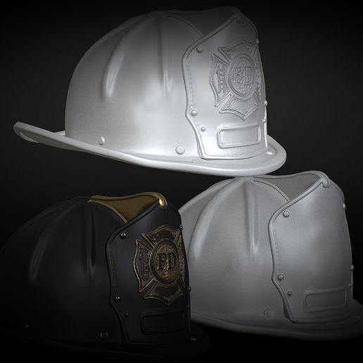 🧑‍🚒 Firefighter US helmet - decorative model & key ring・ STL File for ...
