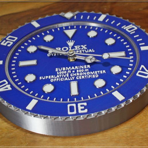 🦪 R0LEX - Oyster Perpetual Wall Clock・Free STL File for 3D printing・Cults