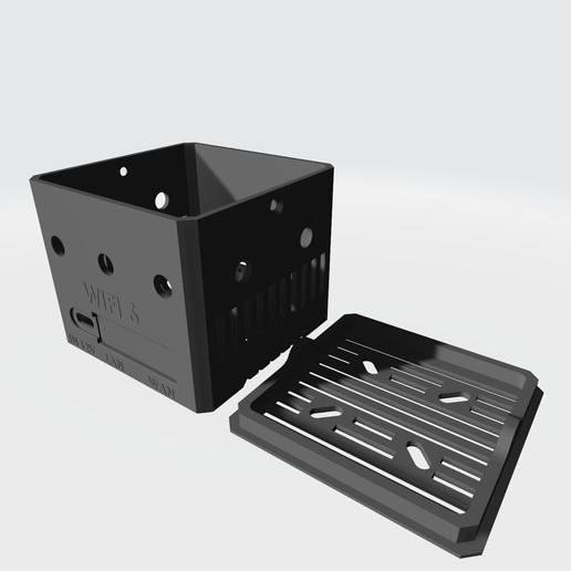 STL file BPi R3 mini, BPi Wifi6 mini openwrt router enclosure 📦 ・3D ...