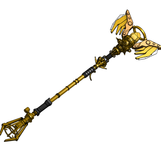 🌬️ WIND STAFF INSPIRED PROP COD ZOMBIES ORIGINS STAFF・ 3D File for ・Cults