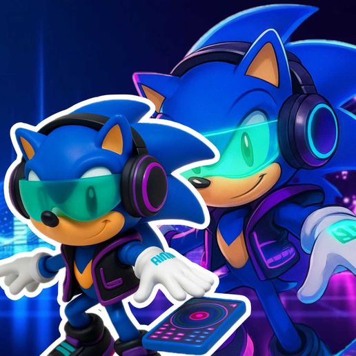 🦔 Dj Sonic (Sonic The Hedgehog)・ STL File for 3D printing・Cults