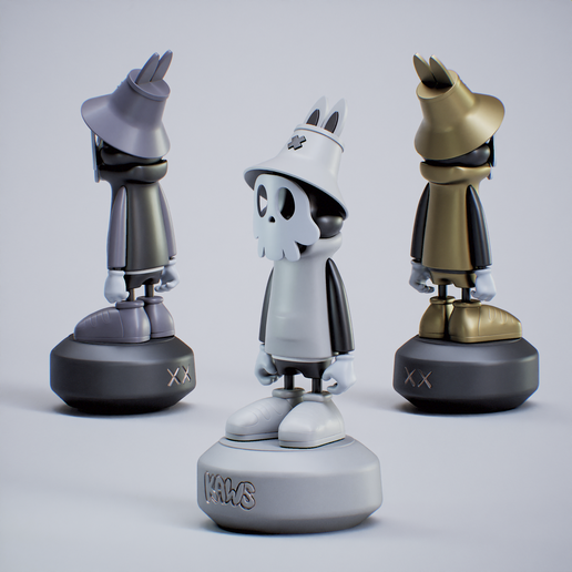 💀 Kaws Skeleton Calavera Design - Print By Parts - Supreme - Kaws ...