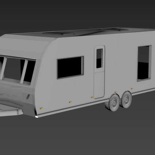 🚐 Twin Axle Caravan Scale Model SCALEABLE・ STL File for 3D printing・Cults