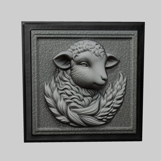 🖨️ Lamb Animal for CNC Router Laser & 3D Printer・ 3D File for 3D ...