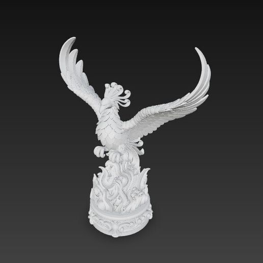 🦅 3D Printable Rising Phoenix Statue – Mythological Symbol・ STL File ...